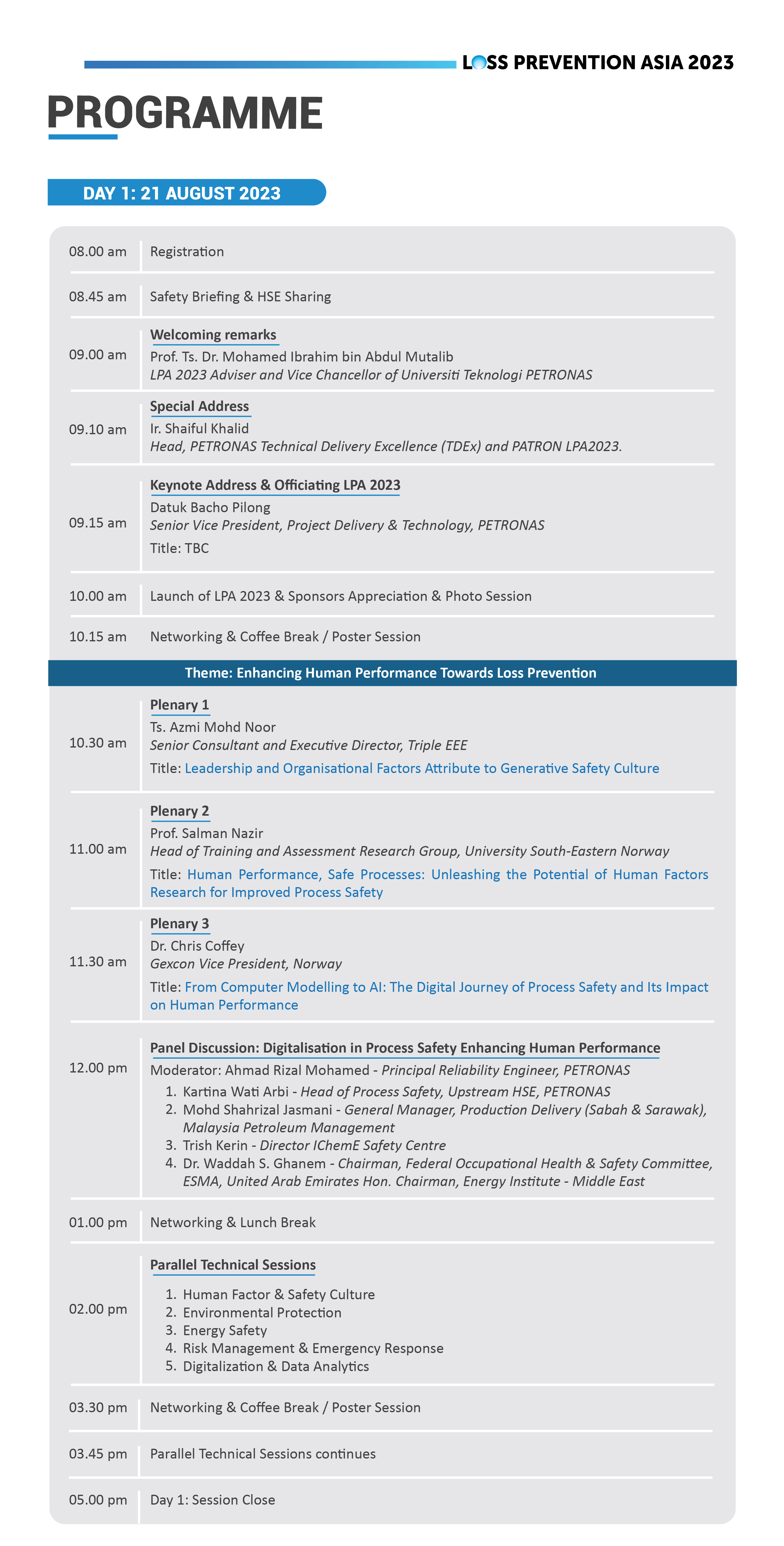 CAPS Conference Programme